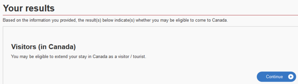 Visitor Record Application - Working Holiday Canada