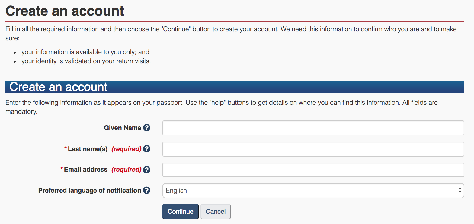 GCKey Account - Working Holiday Canada