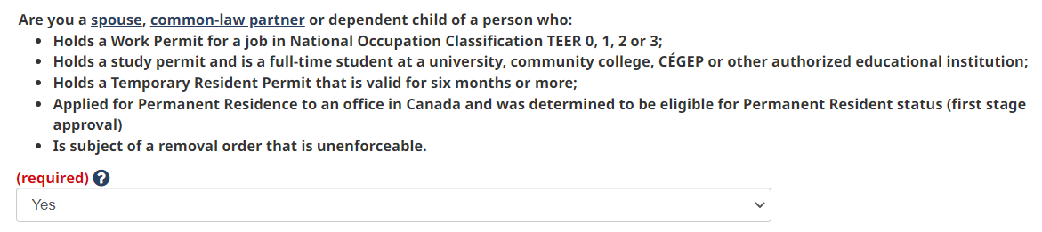 Spousal Permit - Working Holiday Canada